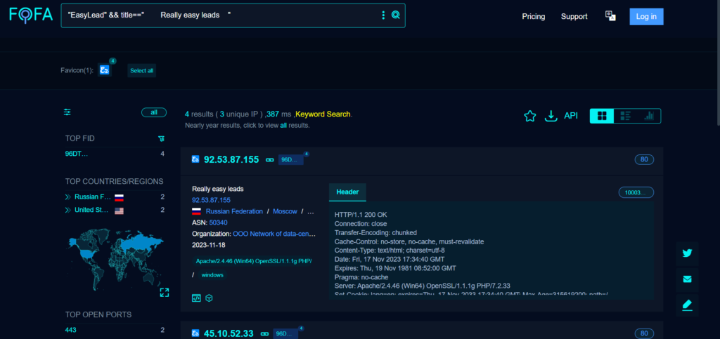 Traque de l'infrastructure cybercriminelle de l'infostealer RisePro - Projet FOX